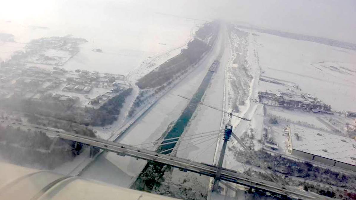 Podul de la Agigea și Canalul Dunăre Marea Neagră înghețat – CTnews