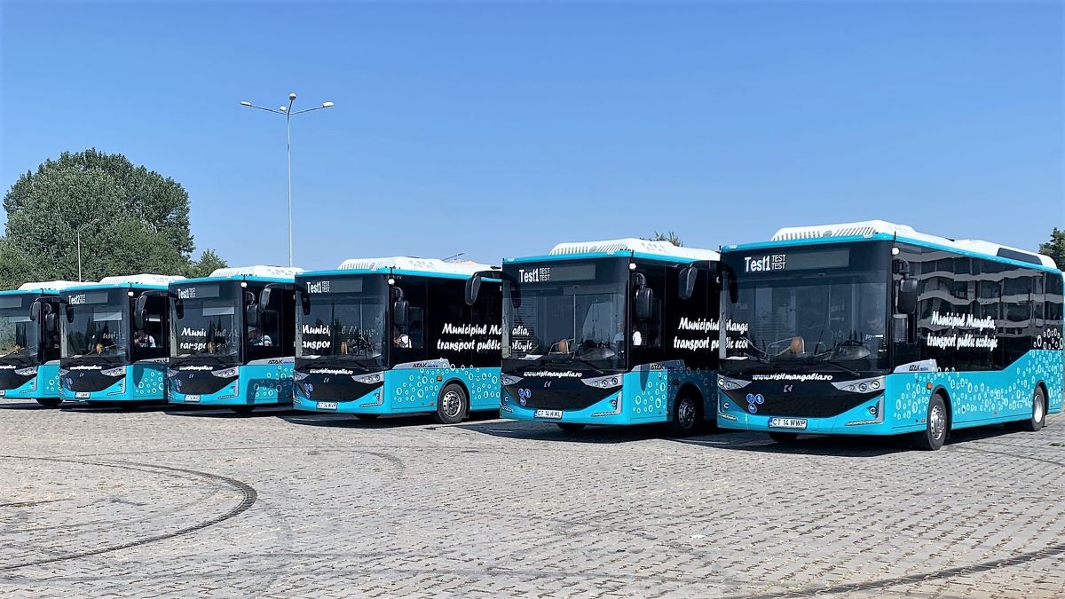 Primăria Mangalia scoate pe traseu, de luni, autobuzele electrice: călătoriile cu acestea vor fi ...
